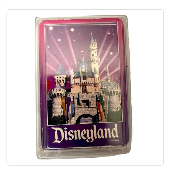 Disney | Games | Disney Vintage Playing Cards Disneyland Castle Game ...